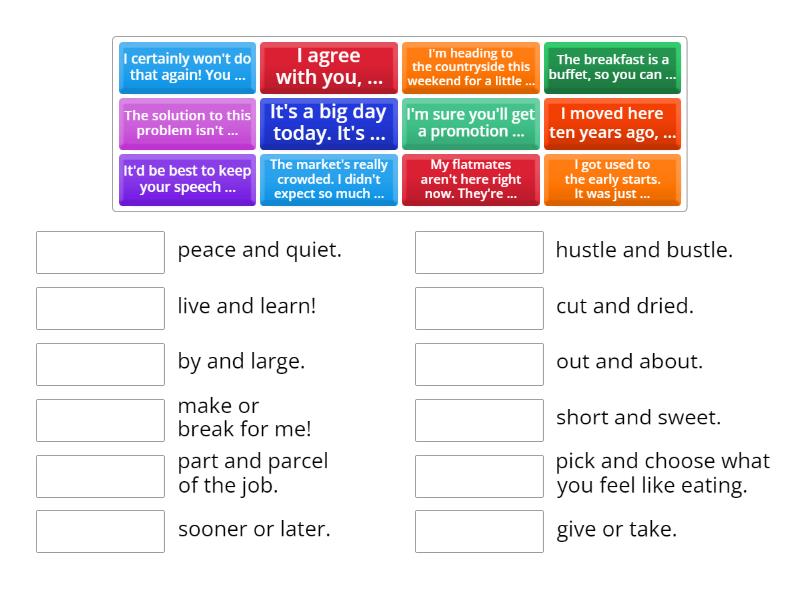 SO C1 Unit 2A - Match up