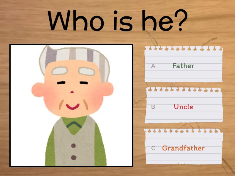 Questions about family members - Quiz