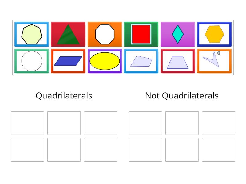 Quadrilaterals sort - Group sort