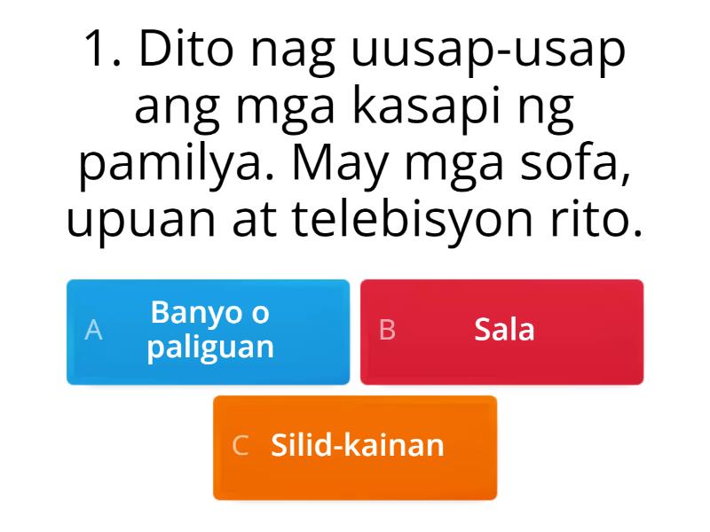 Ang aking tahanan. - Quiz