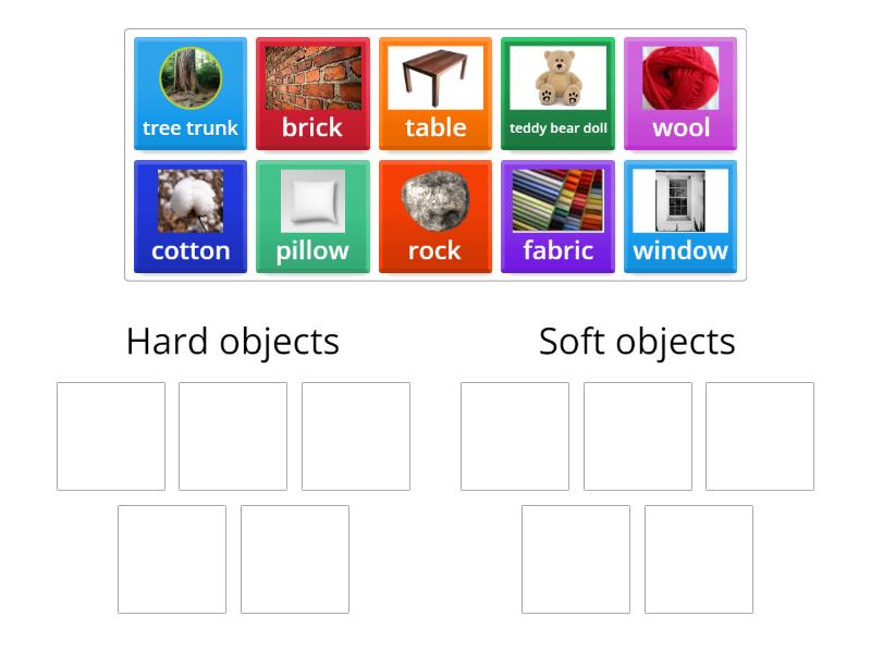 Textures- Hard or Soft - Group sort