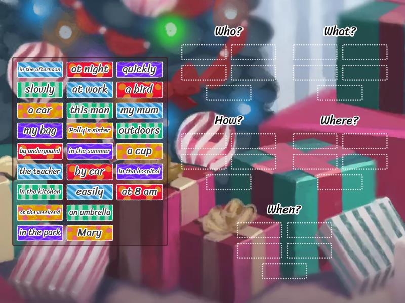 Question words - Group sort