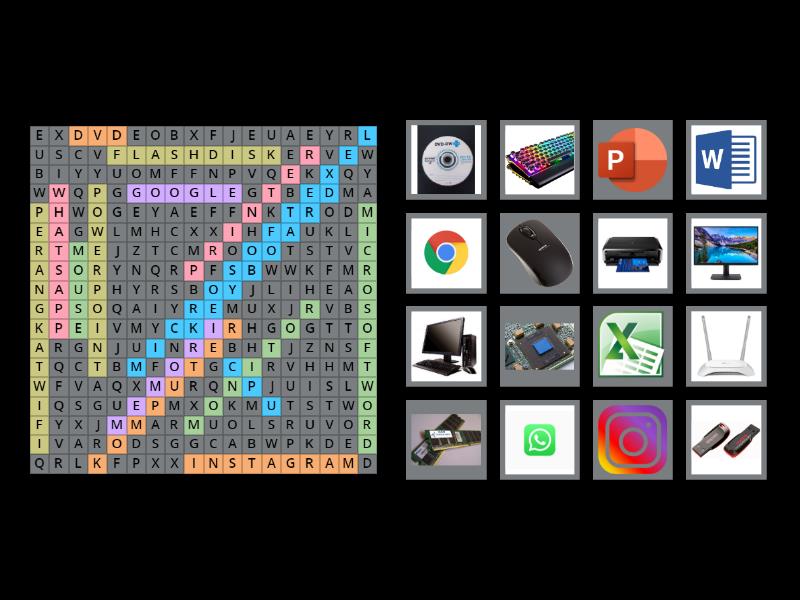 Hardware dan Software - Wordsearch