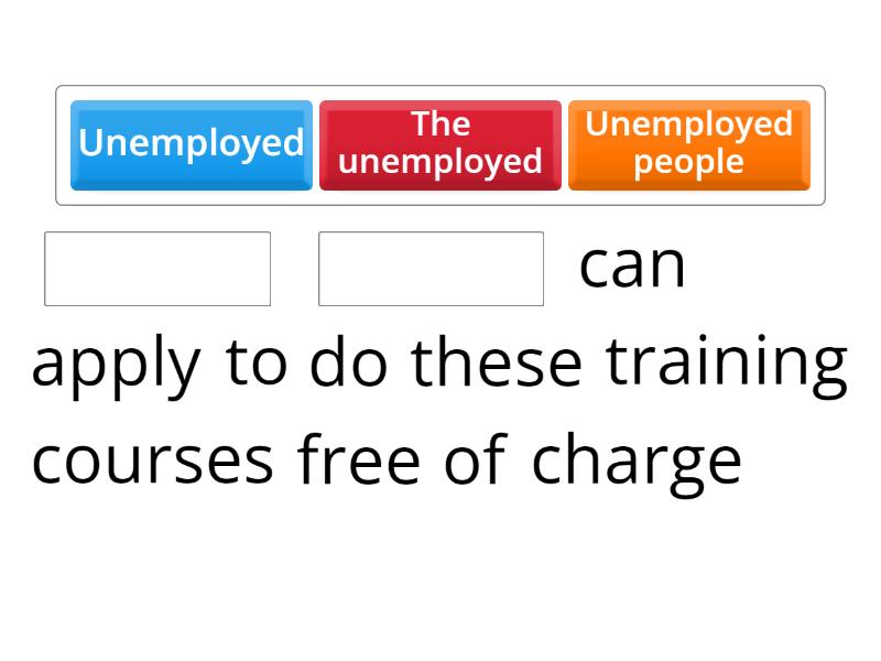 EF Upper-Inter 2B adjectives as nouns - Completar la frase