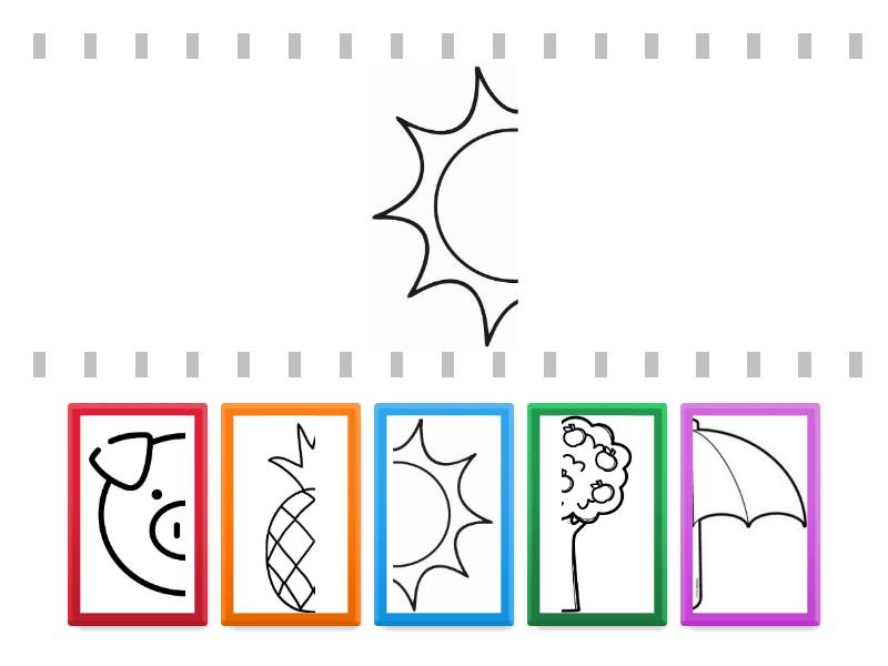 Completar figuras simples - Cada oveja con su pareja