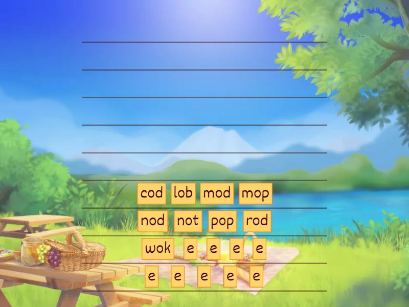 o_e Intro Word Builder - Word magnets