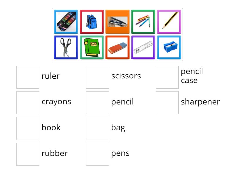 Classroom objects - Match up