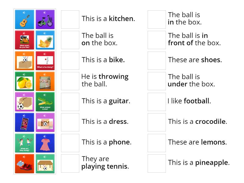 Review Speaking - Match up