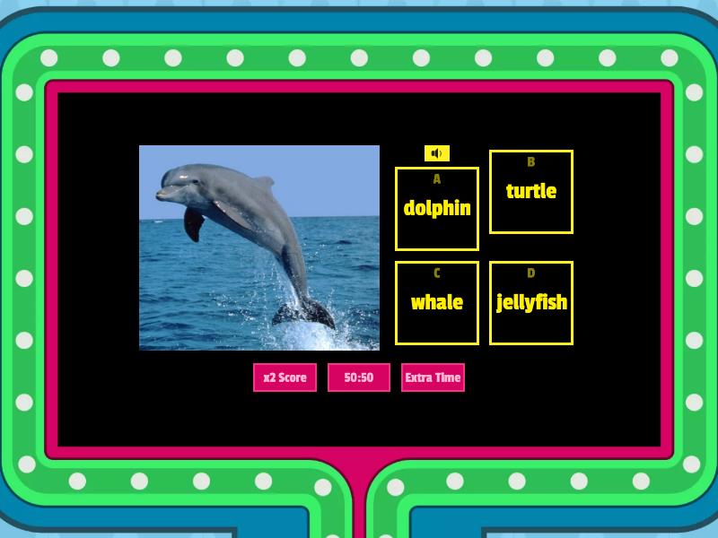 grade 3 sea animals - Gameshow quiz