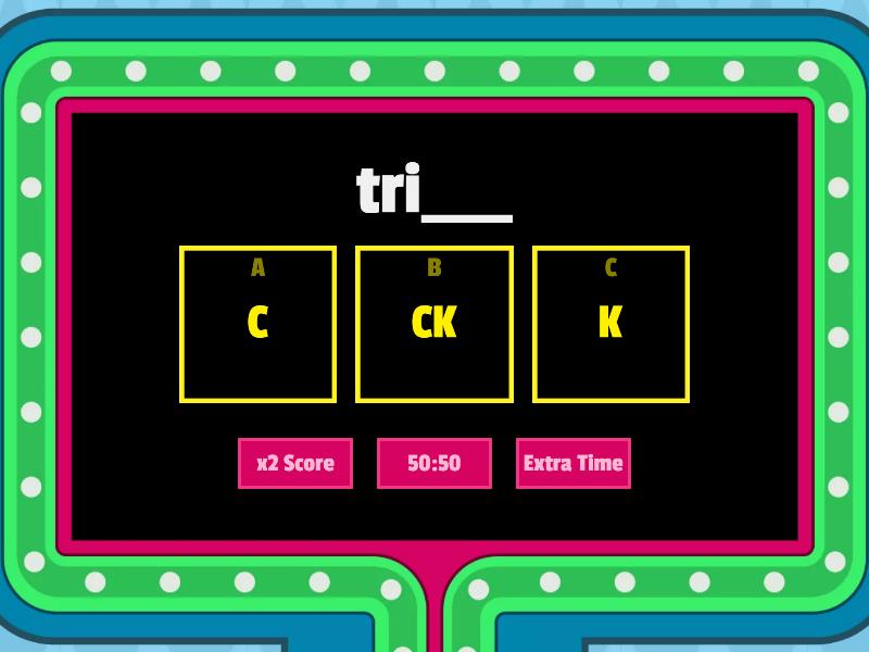 c/ck/k Rule - Gameshow quiz