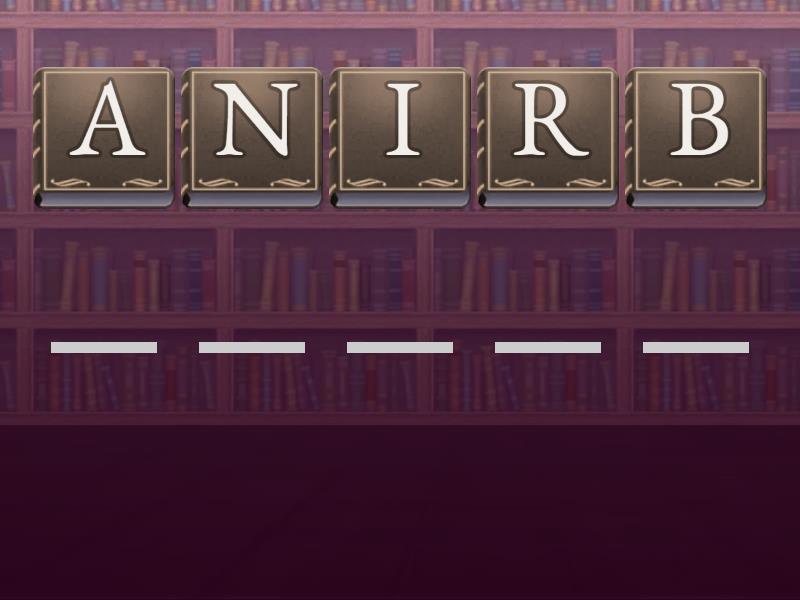 PRE-ACTIVITY - Anagram