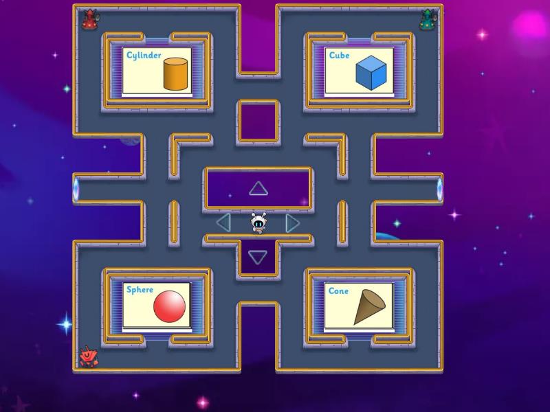 3D shape and properties matching game - - Maze chase