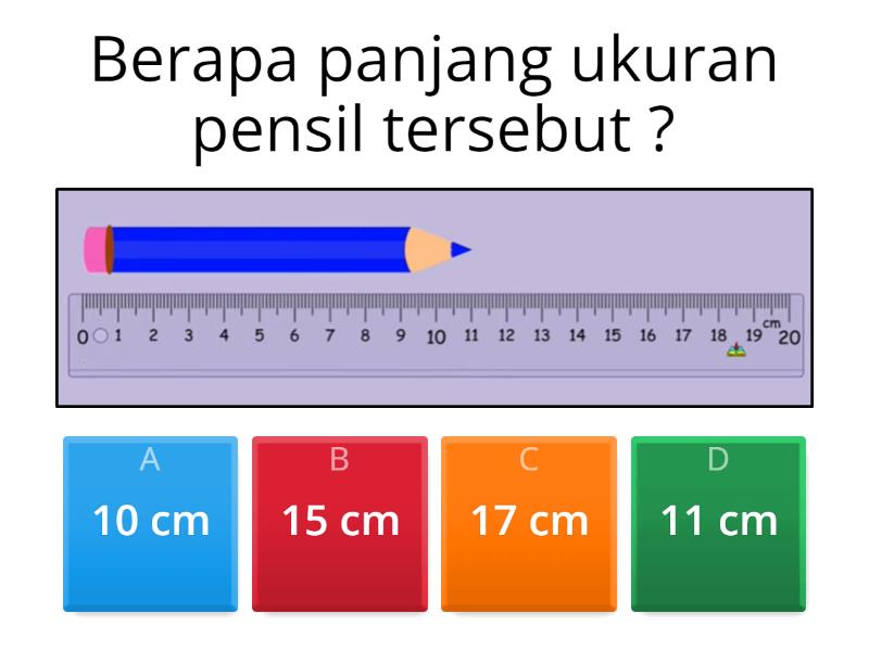 ukuran panjang - Quiz