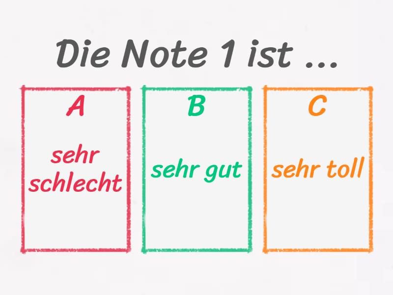 Deutsche Noten Lektion 18 KB 54 - Quiz