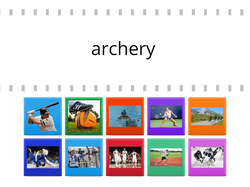 WW1 Sports Vocabulary - Find the match