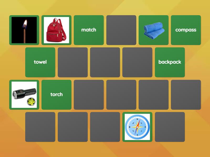 kit list - Matching pairs