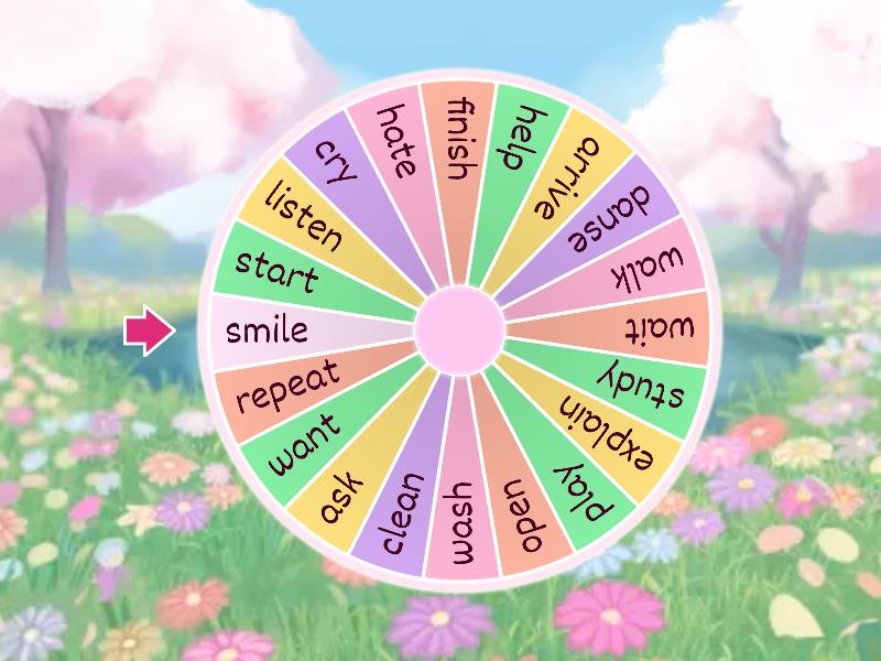 Conjugate the verbs in the past tense - Spin the wheel