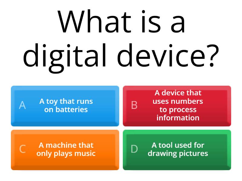 Digital Devices for 3rd Grade - Quiz
