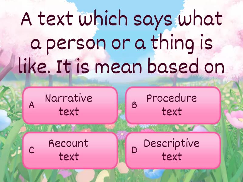 Review Descriptive Text Quiz 8625