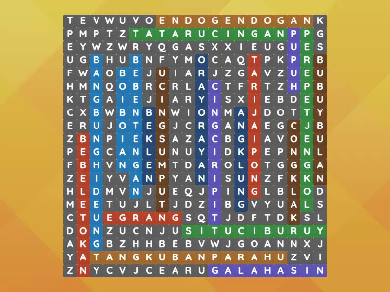 Budaya Sunda - Wordsearch