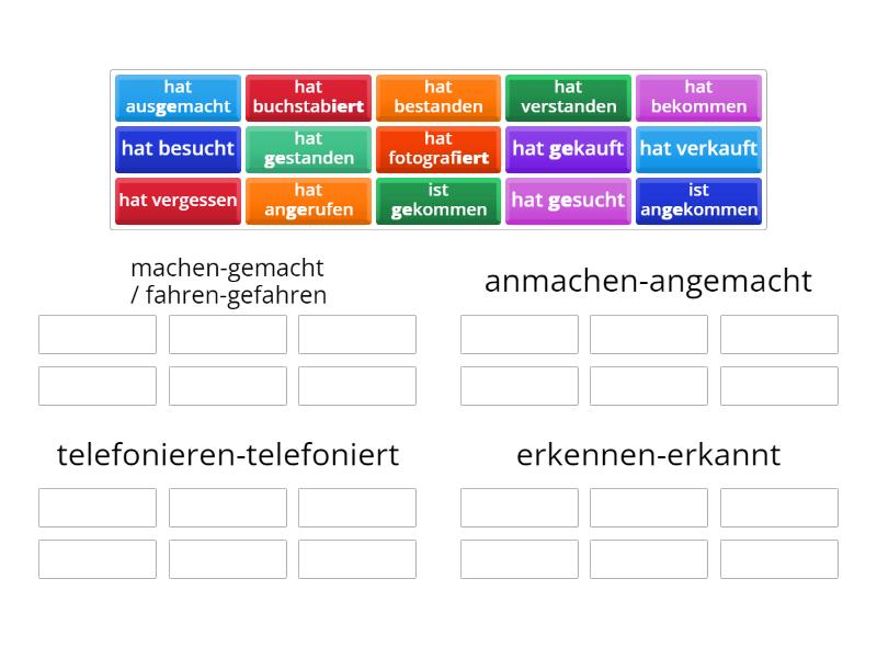 Perfekt - Group sort