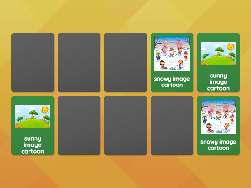 Weather - Memory game - Matching pairs