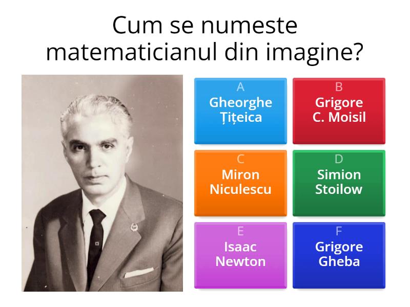 Proiect matematica Miron Niculescu - Quiz