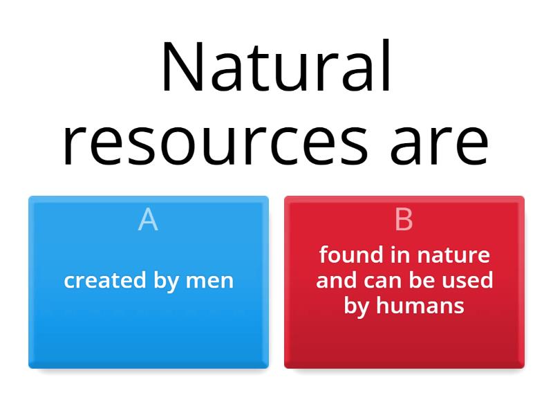 NATURAL RESOURCES - Quiz