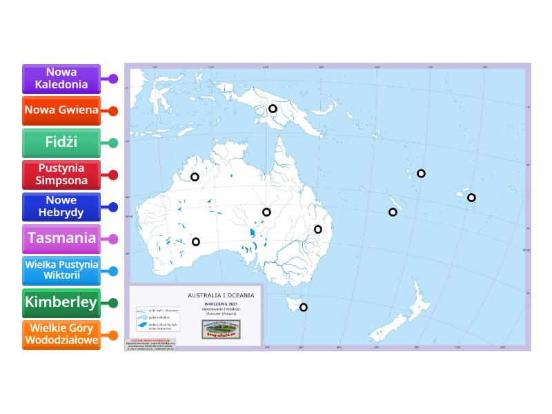 Australia - Labelled diagram