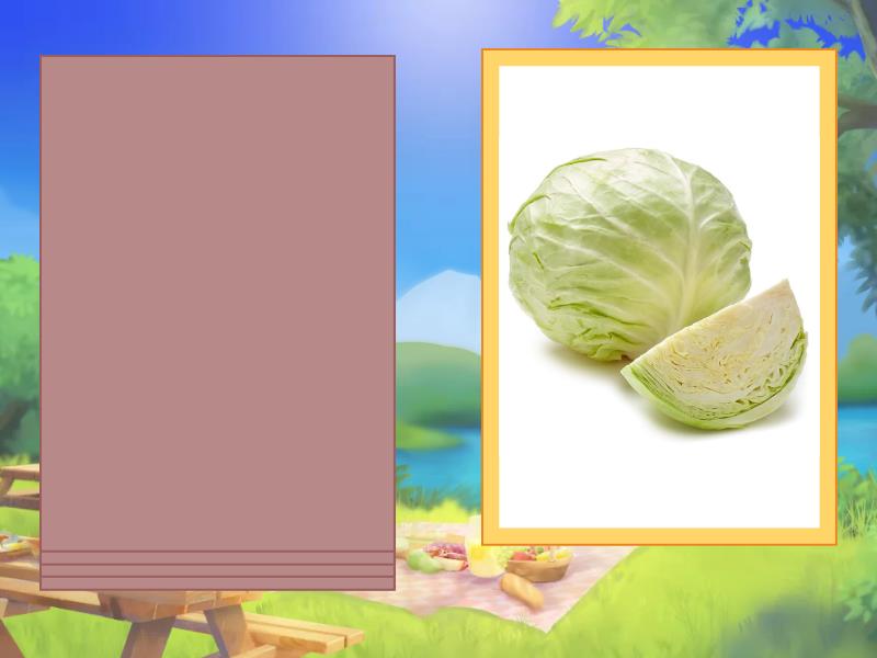 VEGETABLES - Speaking cards