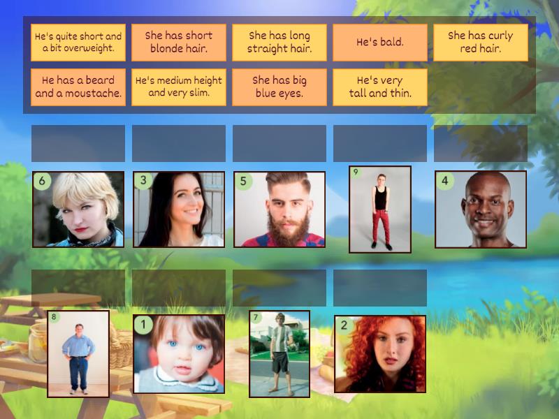 WHAT DOES HE/SHE LOOK LIKE? - Match up