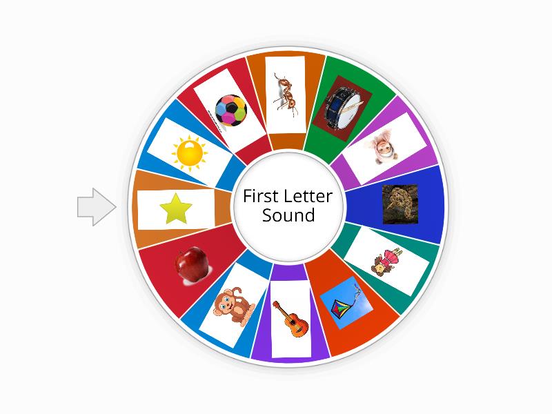 Beginning Letter Sound - Spin the wheel