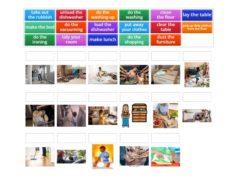 NEF U4 Housework - Match up