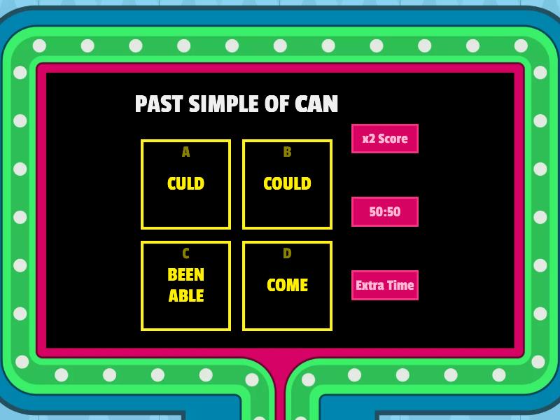 IRREGULAR VERBS - Gameshow quiz