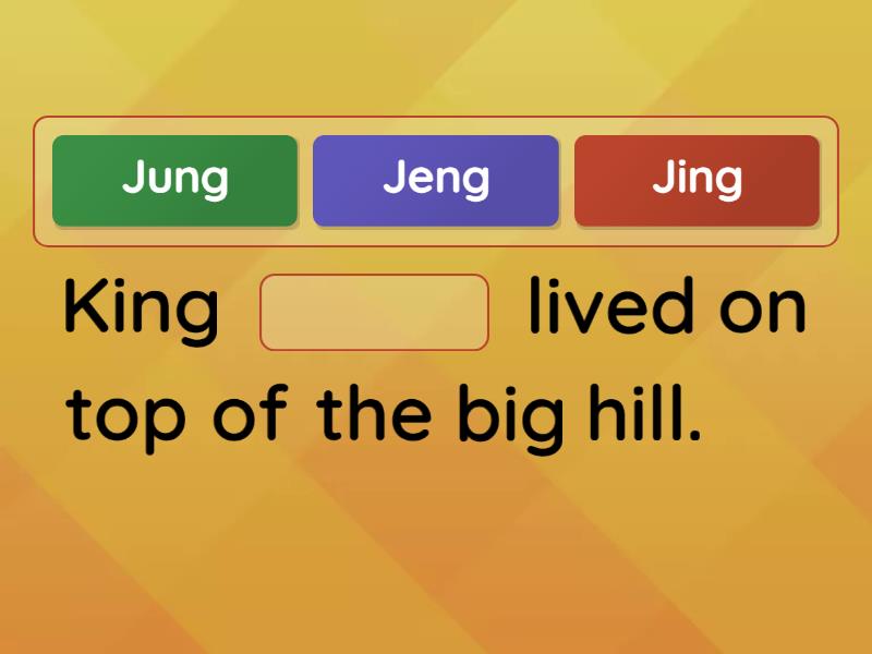 G1 Phonics - ng sound - Complete the sentence