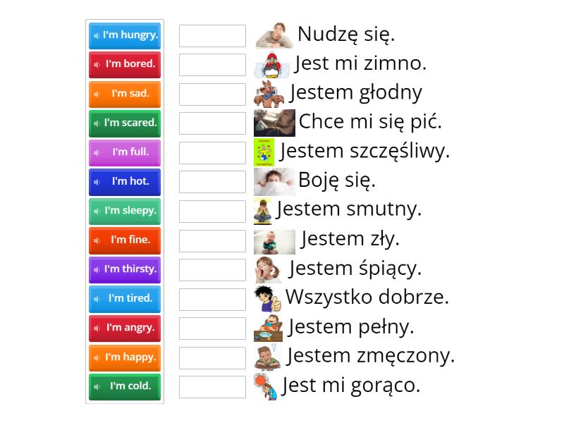 How do you feel? - Match up