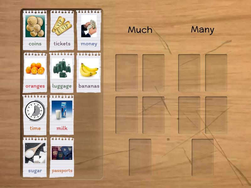 Sorting - much and many - Group sort