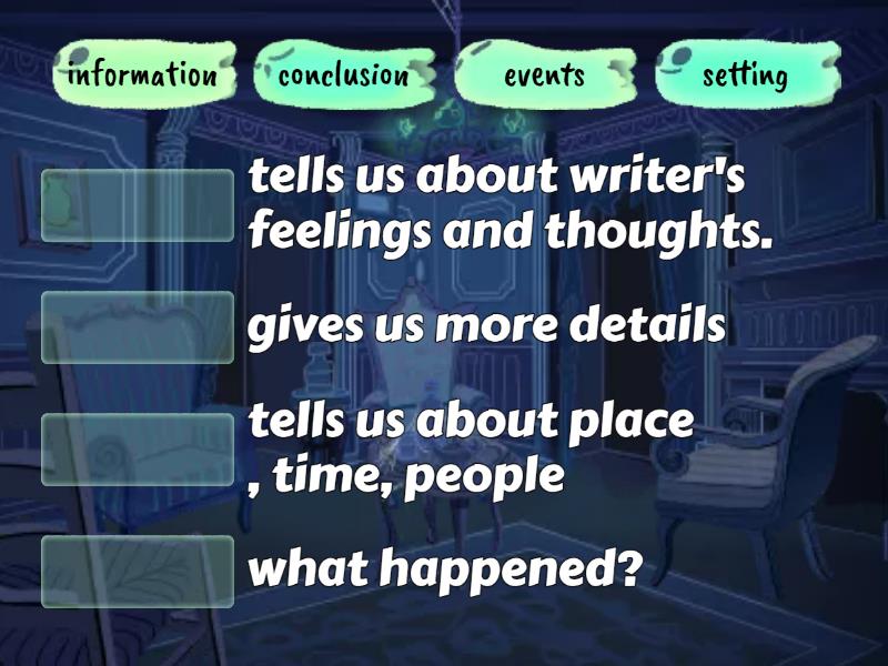 structure of a story - Une las parejas