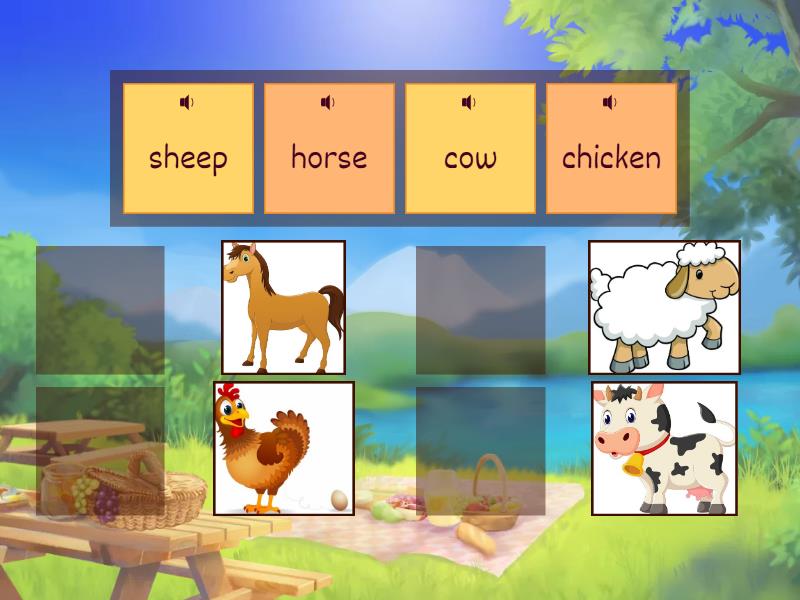 FARM ANIMALS - Match up