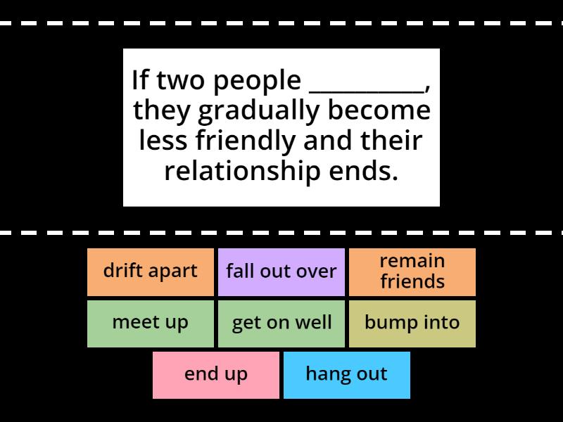Relationships definition; Outcomes Intermediate - Find the match