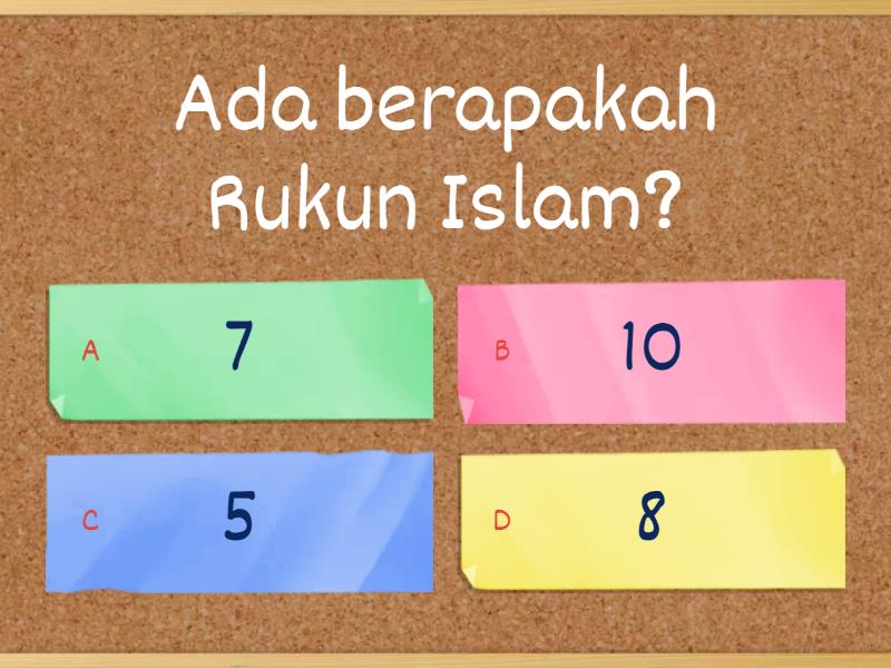 Rukun Islam - Quiz