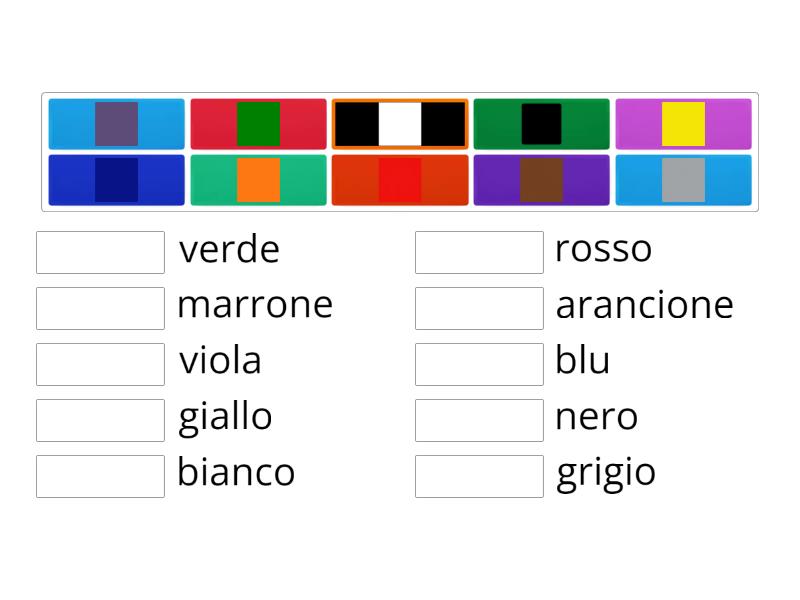 I colori - Match up