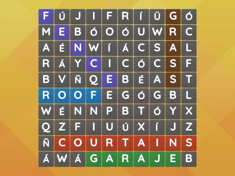 soup of letters - Wordsearch