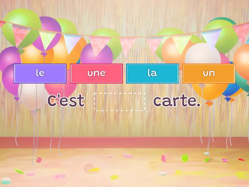 Je construis des phrases - Complete the sentence