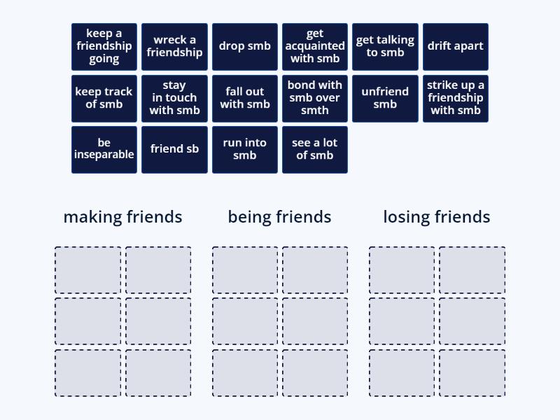 Stages Of Friendship Group Sort