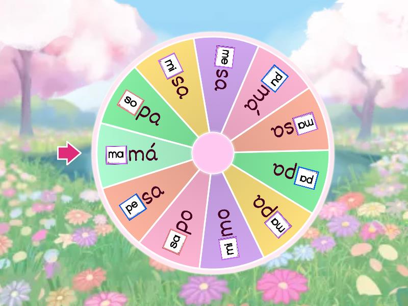 Ruleta de las silabas - Spin the wheel