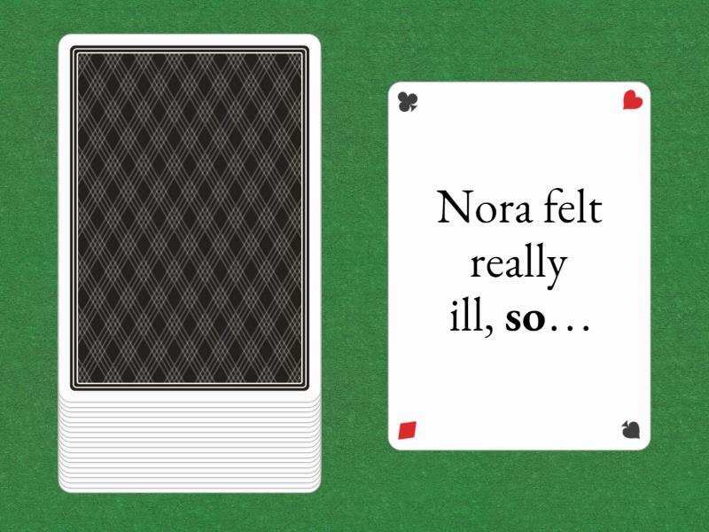 English File Pre-Intermediate unit 2C connectors sentence race ...