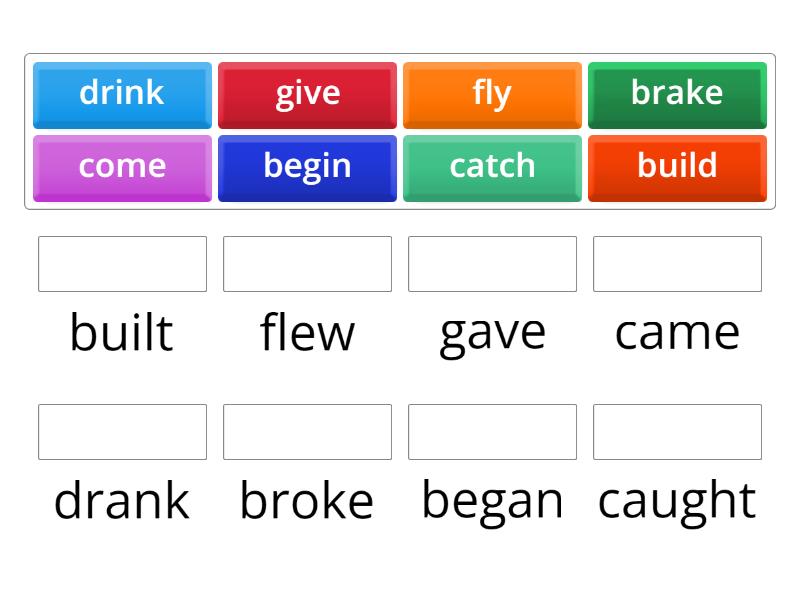 Irregular verbs - Match up