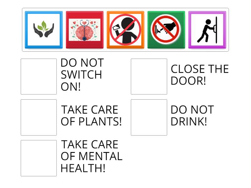 IMPERATIVE SENTENCE (COMMAND) - Match up
