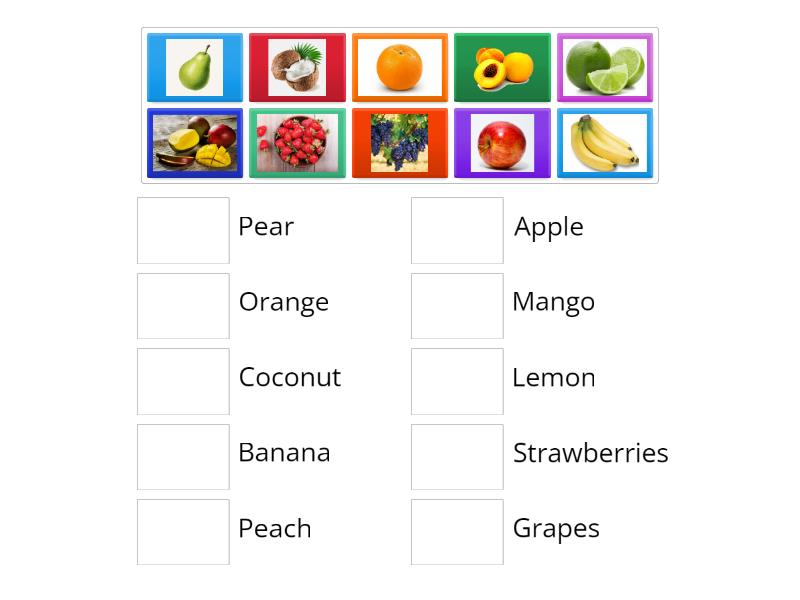 Fruits - Match up